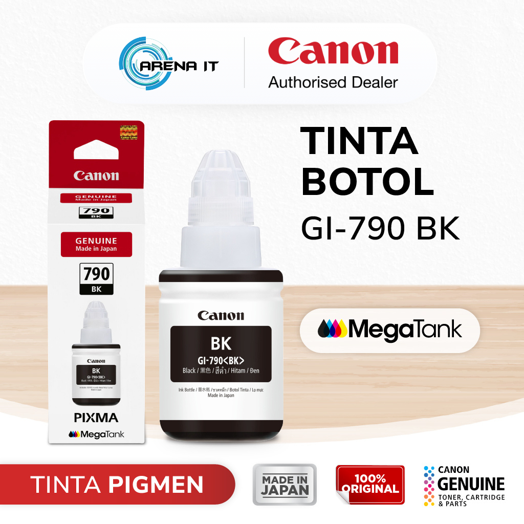 Jual Tinta Original Canon 790 Black GI790B - Tinta Canon G1010 G2010 ...