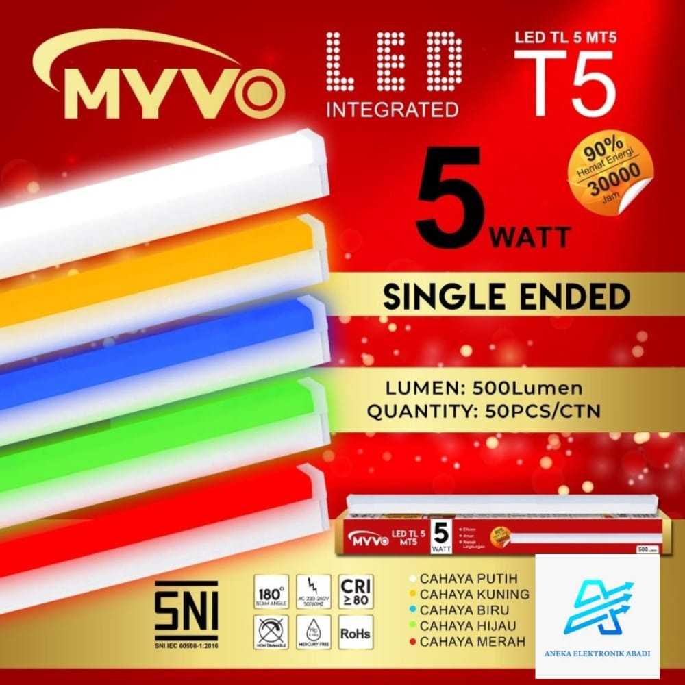 Jual Lampu Panjang Banyak Warna LED Myvo T5 Series 5w/10w/15w/20w ...