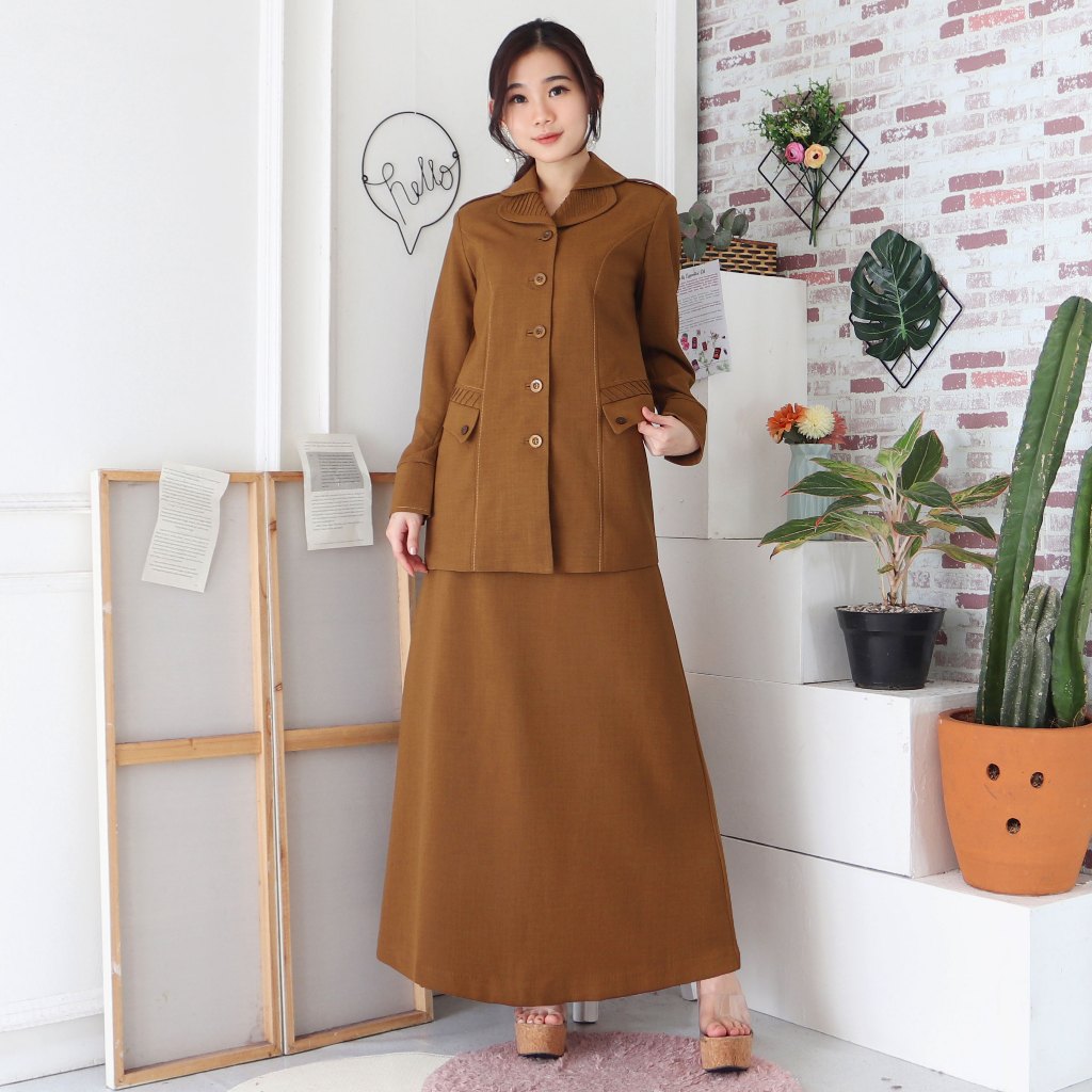 Jual Blazer Wanita / Seragam PNS / Baju Dinas Pemda / Baju Khaki PNS ...