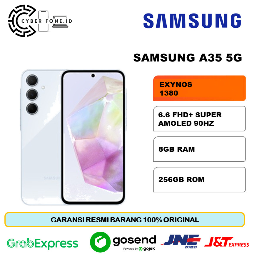 Jual SAMSUNG GALAXY A35 5G 8/256 GB GARANSI RESMI INDONESIA | Shopee Indonesia