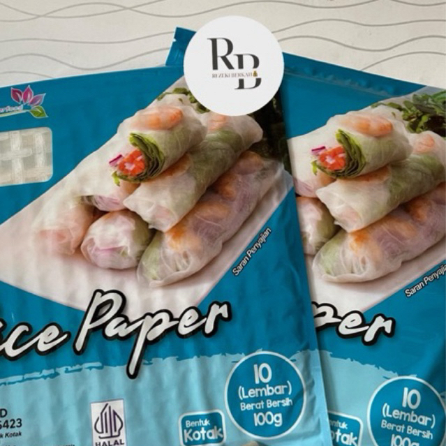 Jual RICE PAPER KULIT LUMPIA 10 Lembar / KULIT LUMPIA SPRING ROLL ...