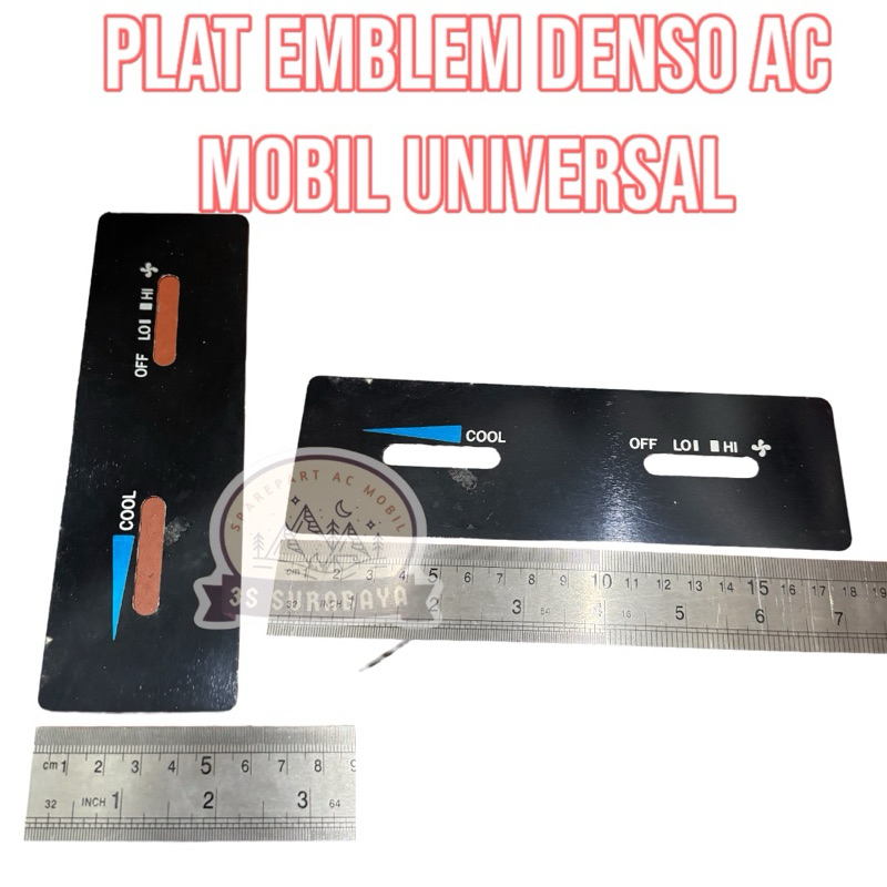 Jual Plat emblem Denso Ac Mobil Universal Plat Alumunium Untuk ac mobil ...