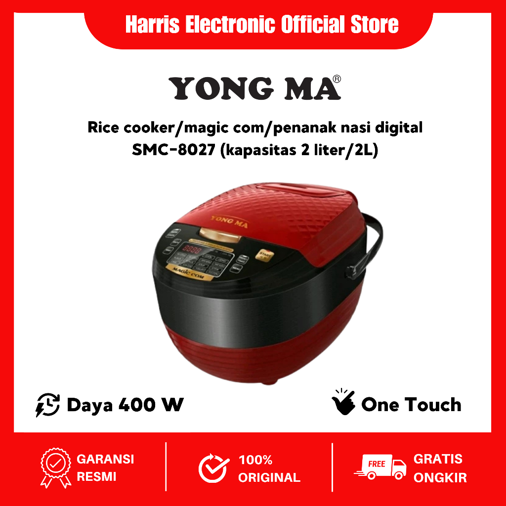 Jual YONG MA rice cooker digital magic com digital penanak nasi digital SMC-8027 (kapasitas 2 ...