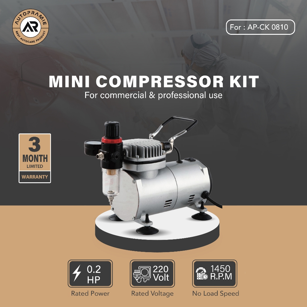 Jual Mesin Kompresor Angin Mini Air Brush Kit / Mini Compressor kit ...