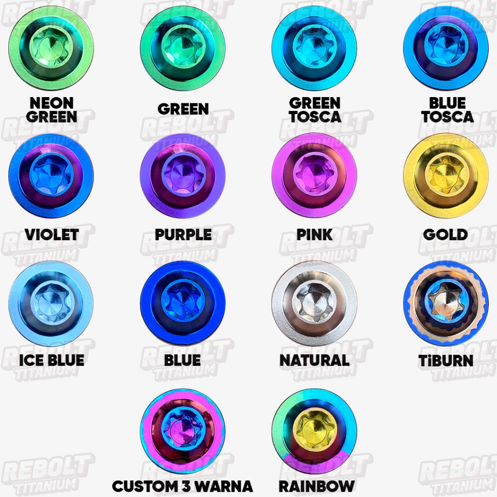 Jual Baut Titanium Reject M8 Drat 12 | Shopee Indonesia