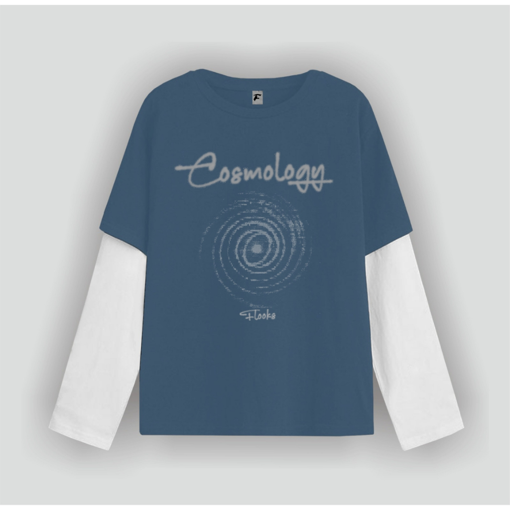 Jual Flooks clothing Tshirt Double layer Cosmology galaxy flks long ...