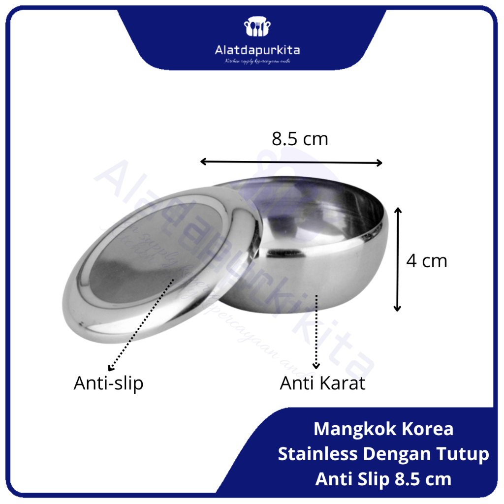 Jual Mangkok Wadah Nasi Rice Bowl Model Korea Stainless Dilengkapi ...