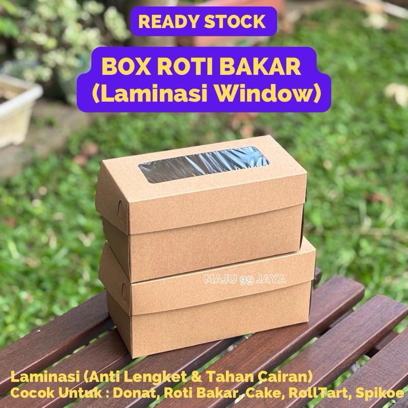 Jual Box Kotak Roti Bakar Laminasi Window Ukuran 20x10x10 cm & 22x10x10 ...