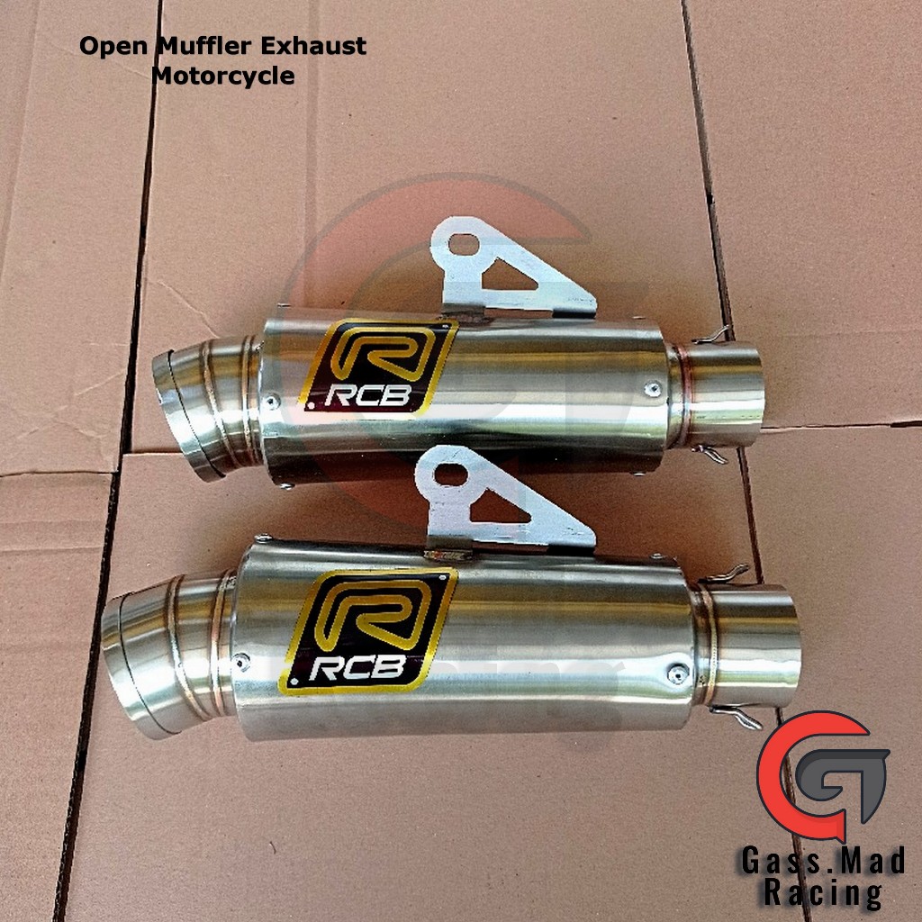 Jual Muffler open Exhaust motorcycle / Tube Exhaust 50 mm diameter ...