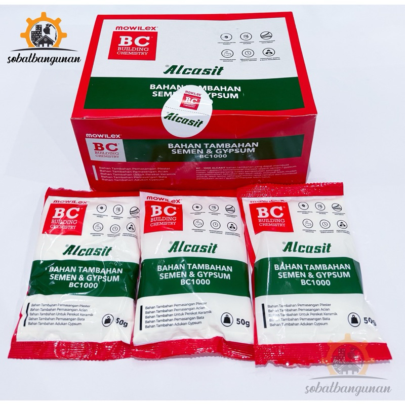 Jual ALKASIT / ALCASIT Obat Pembantu Semen MOWILEX 50 gram | Shopee ...