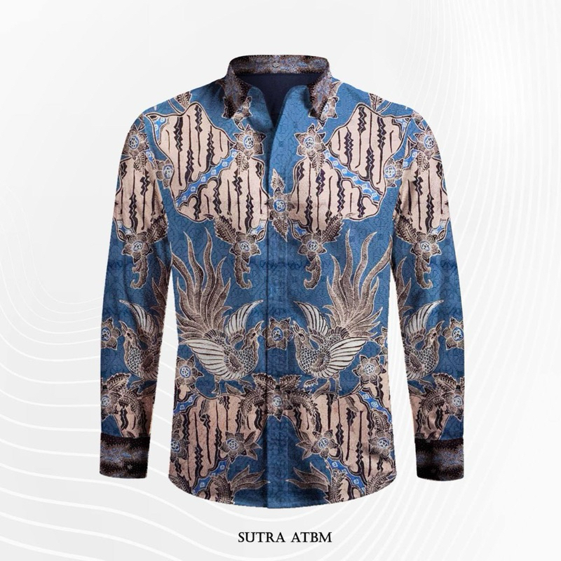 Jual kain kemeja batik tulis sutra atbm A9866 | Shopee Indonesia