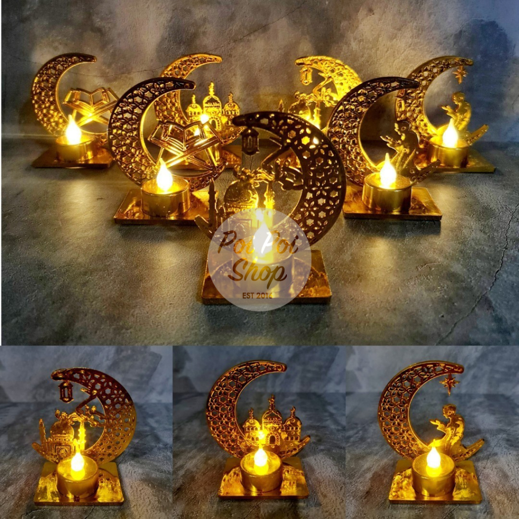 Jual Lampu Hias Tatakan Lilin LED Idul Fitri Souvenir Idul Fitri ...