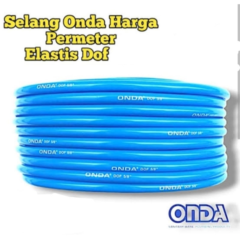 Jual Selang ONDA Elastis Doff tebal 1/2" 5/8" 3/4" inch per meter | Shopee Indonesia
