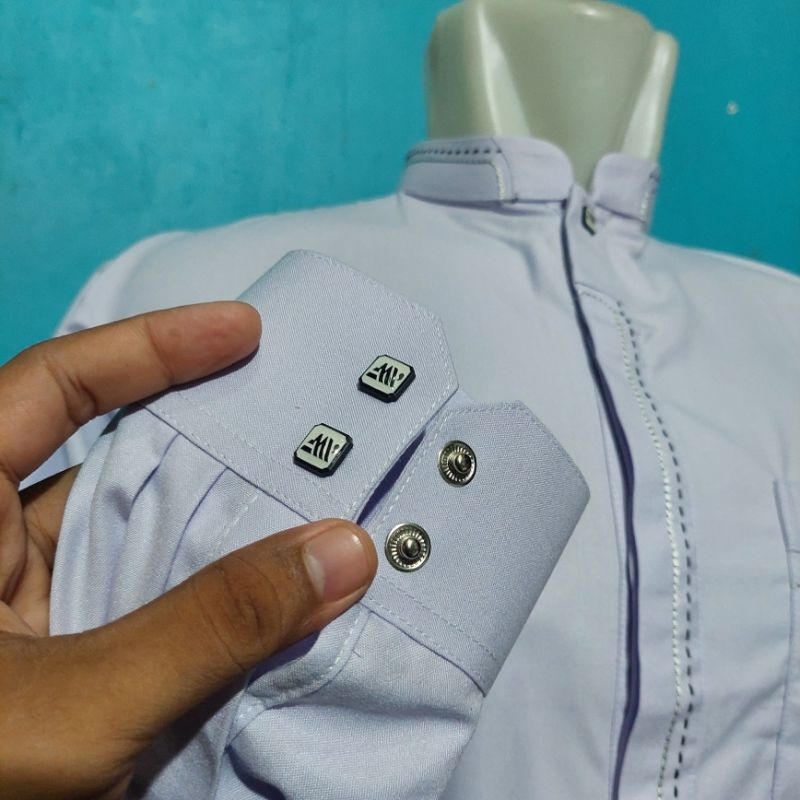 Jual Koko AL-WAFA PUTIH lengan PANJANG MANSIT bahan KATUN / koko putih ...