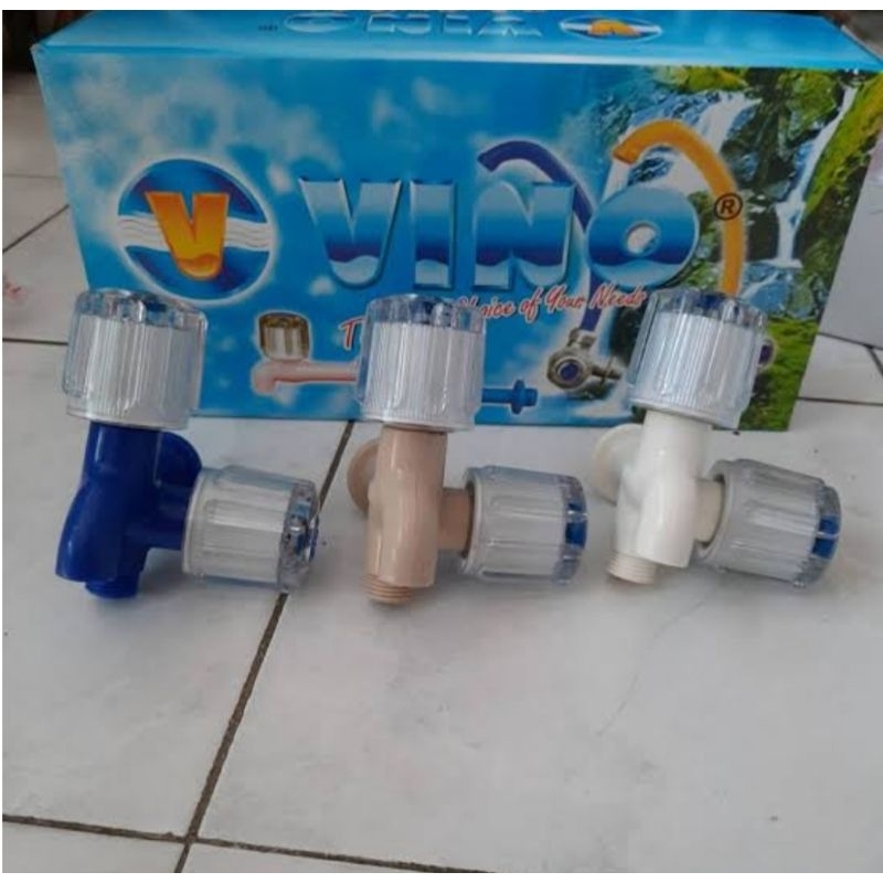 Jual Kran cabang pvc vino, Kran cabang plastik vino, Kran dobel pvc ...