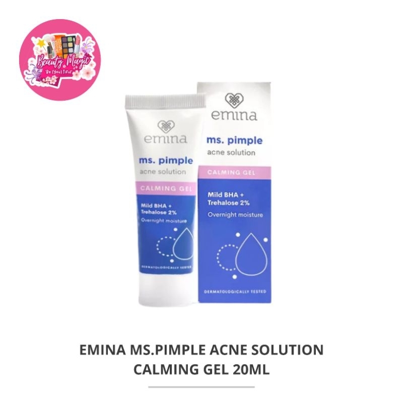 Jual EMINA MS.PIMPLE ACNE SOLUTION CALMING GEL OVERNIGHT MOISTURE 20ML ...