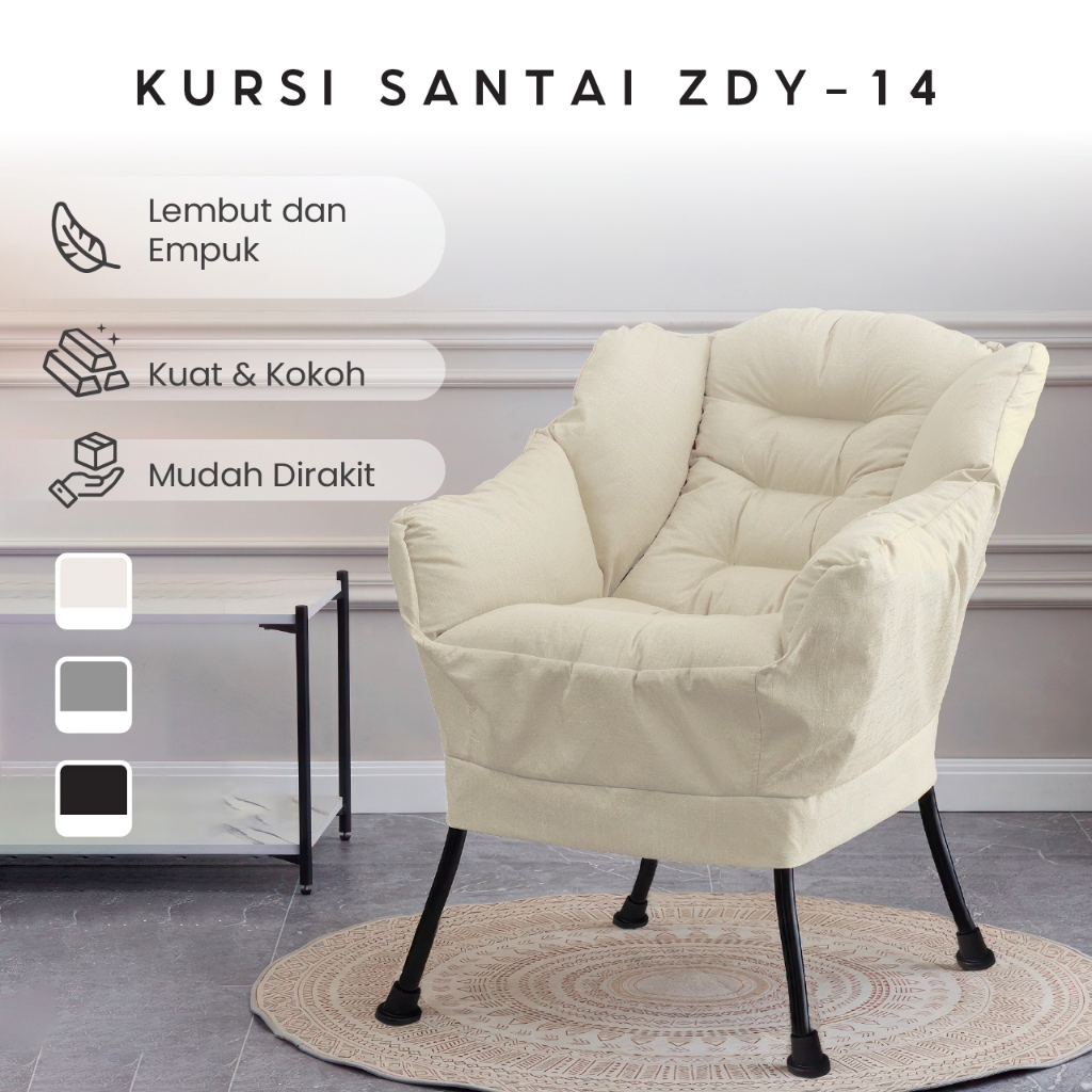 Jual Kursi Sofa Santai Kursi Malas Kursi Aesthetic Empuk Kursi Portable ...