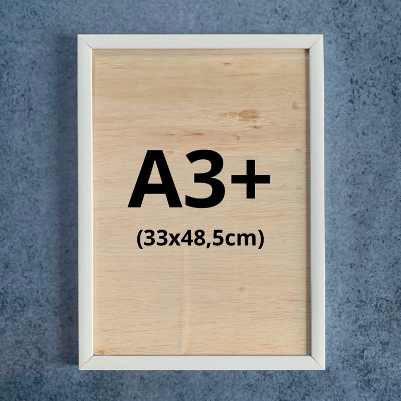 Jual Bingkai foto frame pigura putih minimalis ukuran A3+ | Shopee ...