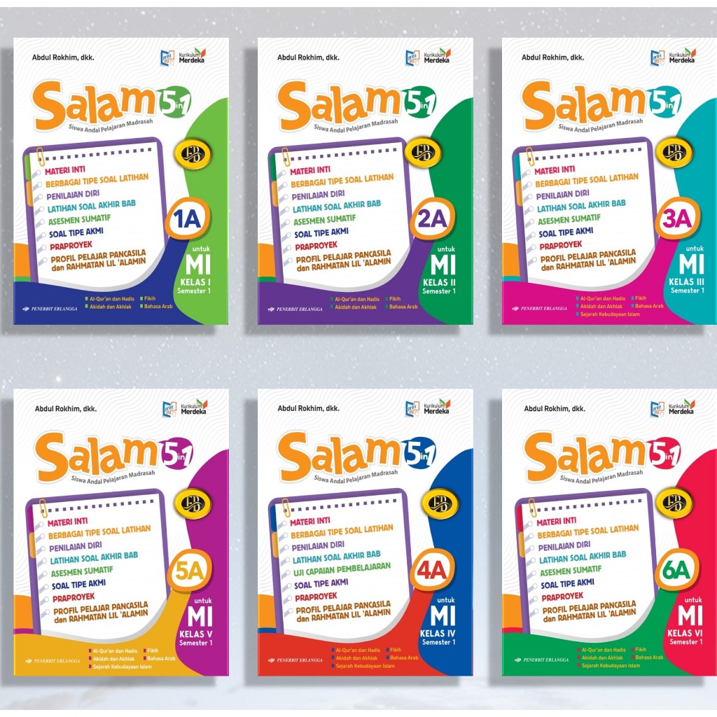 Jual [Penerbit Erlangga] SALAM MI KELAS 1, 2, 3, 4, 5 & 6 Kurikulum ...