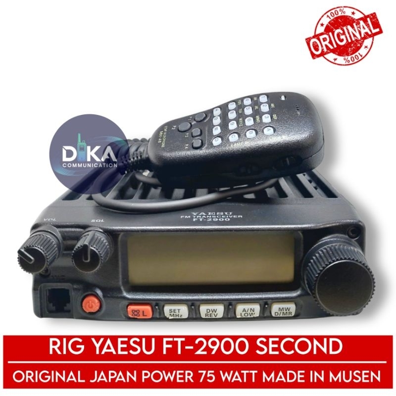Jual Rig Yaesu FT-2900 Second Original Japan Frequency VHF Power 75 ...