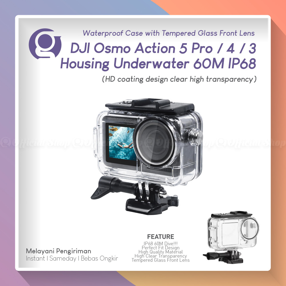 Jual KingMa Waterproof Case for DJI Action 4 / 3 Osmo Casing Camera ...
