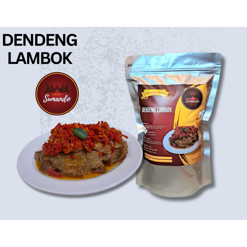 Jual DENDENG LAMBOK SUMANDO / DENDENG BASAH /DENDENG BALADO / DENDENG ...