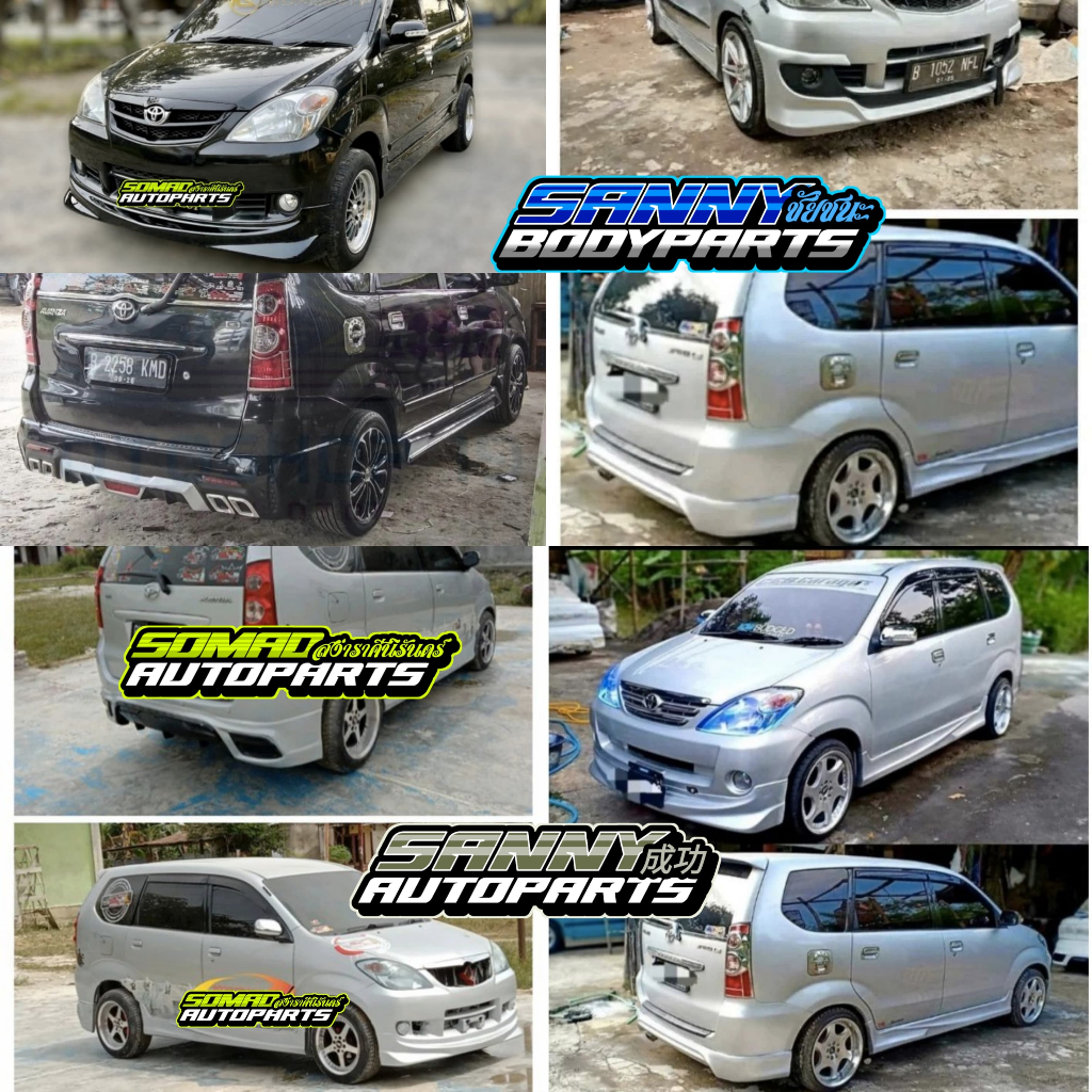Jual FULL SET BODYKIT AVANZA XENIA TAHUN 2004 - 2011 SEMUA MODEL BODYKIT TOYOTA AVANZA OLD MODEL ...
