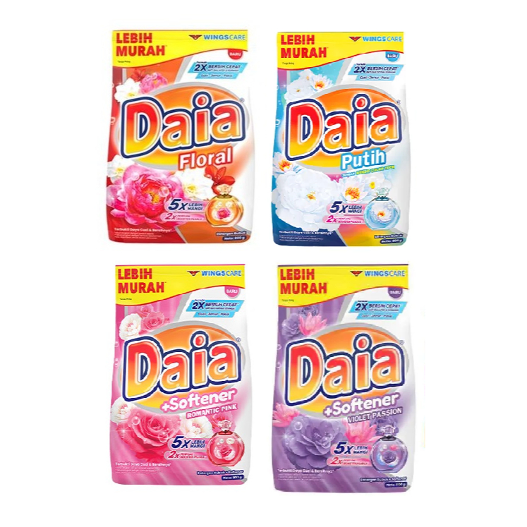 Jual Daia Powder Detergent 800gr (4 Varian) Deterjen Bubuk | Shopee ...