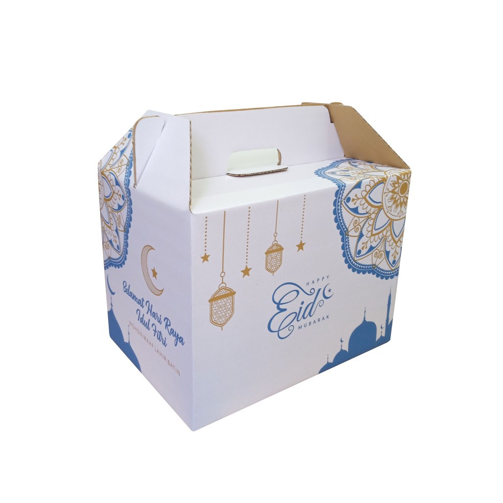 Jual ( 10Pcs ) Dus Parsel Idul Fitri Kardus Tenteng Packaging Sembako ...