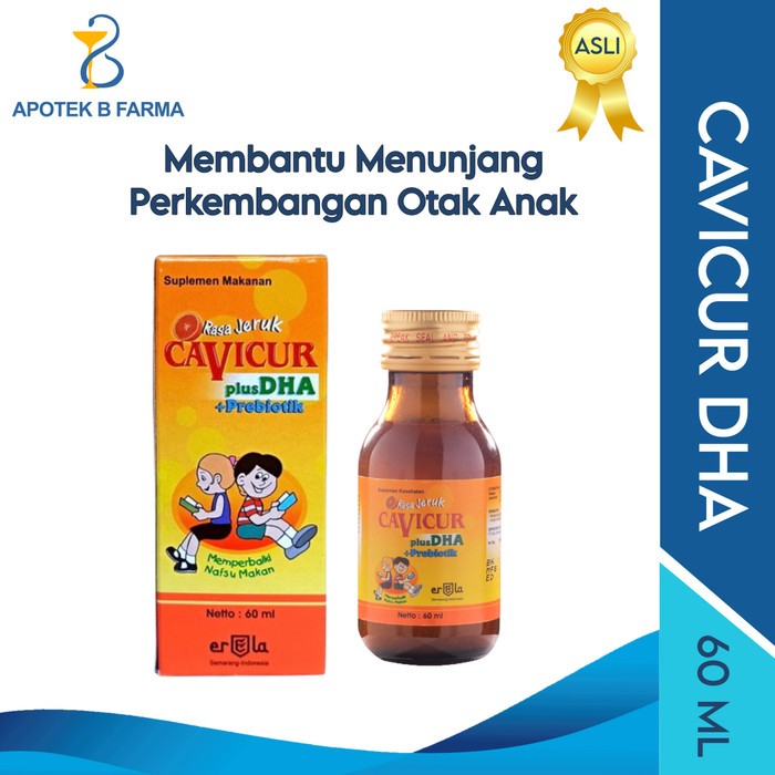 Jual CAVICUR DHA - Vitamin Anak - Sirup Membantu Menunjang Perkembangan ...