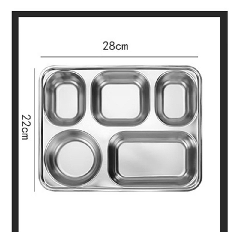 Jual Food tray stainless sus 304/Tempat makan stainless/ompreng ...