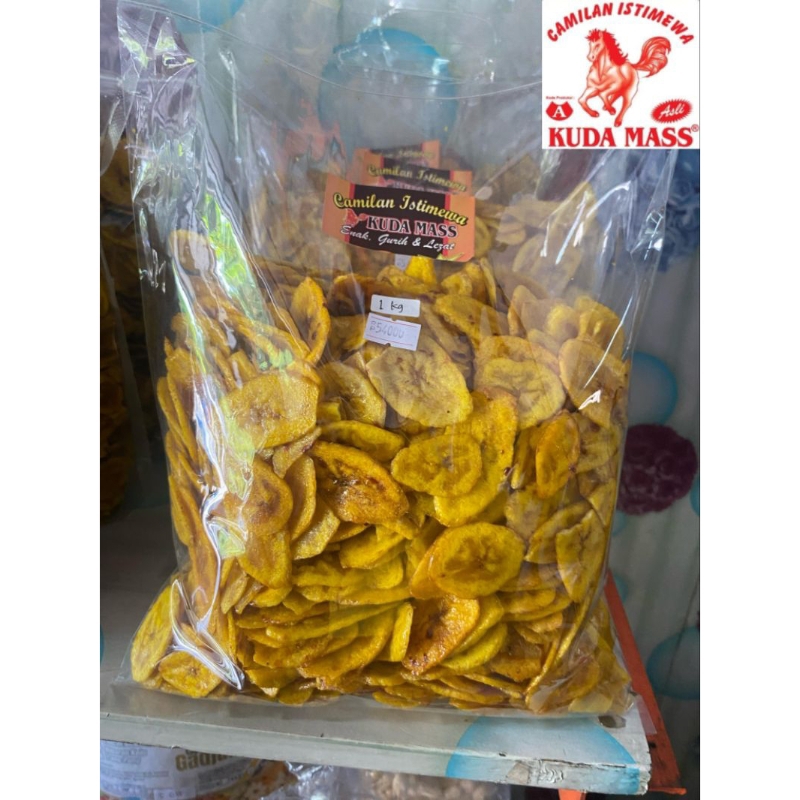 Jual KRIPIK PISANG KRISTAL RASA MANIS BERAT 200g, 700g, 1KG PRODUK ASLI UD KUDA MASS A MALANG ...