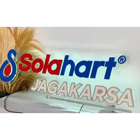 Jual Signboard Akrilik Papan Usaha LED Papan Nama Bebas Custom | Shopee ...