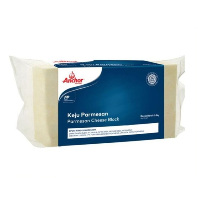 Jual ANCHOR KEJU PARMESAN CHEESE BLOK 800GR | Shopee Indonesia