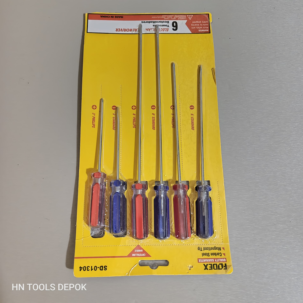 Jual Obeng Set /Obeng Setting Kecil Kurus Panjang Min Plus 3" 5" 8 ...