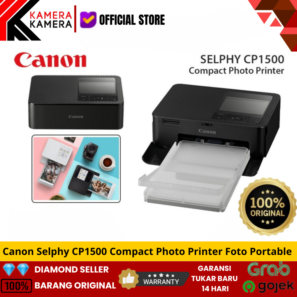 Jual Canon Selphy CP1500 Compact Photo Printer Foto Portable CP 1500 ...