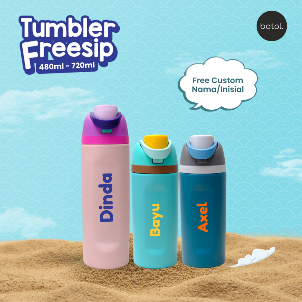 Jual BIG PROMO 8.8 Botol by DOT Tumbler Freesip / Tumbler Custom ...