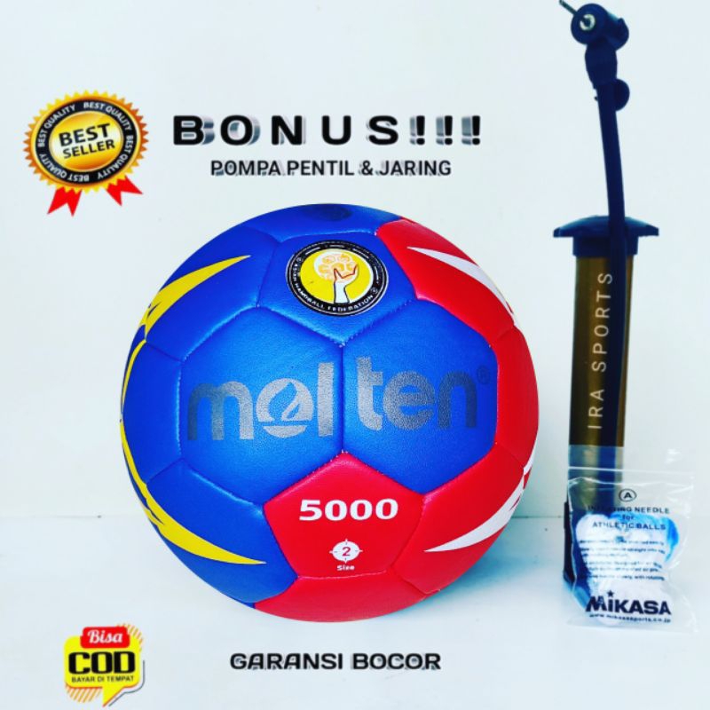 Jual Paket Komplit Bola Tangan Handball Size 2 Bahan Empuk | Shopee ...