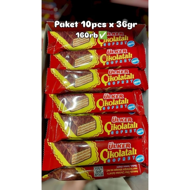 Jual Turki ulker cikolata gofret paket 10pcsx36gr | Shopee Indonesia