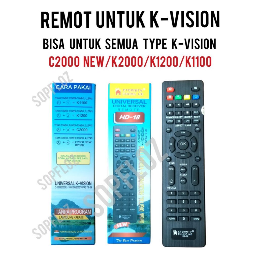 Jual Remote K-Vision digital receiver remot multi All kvision | Shopee ...
