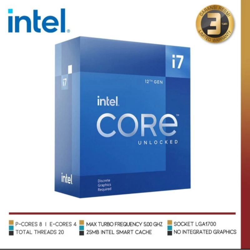 Jual intel core i7 gen 12 | Shopee Indonesia