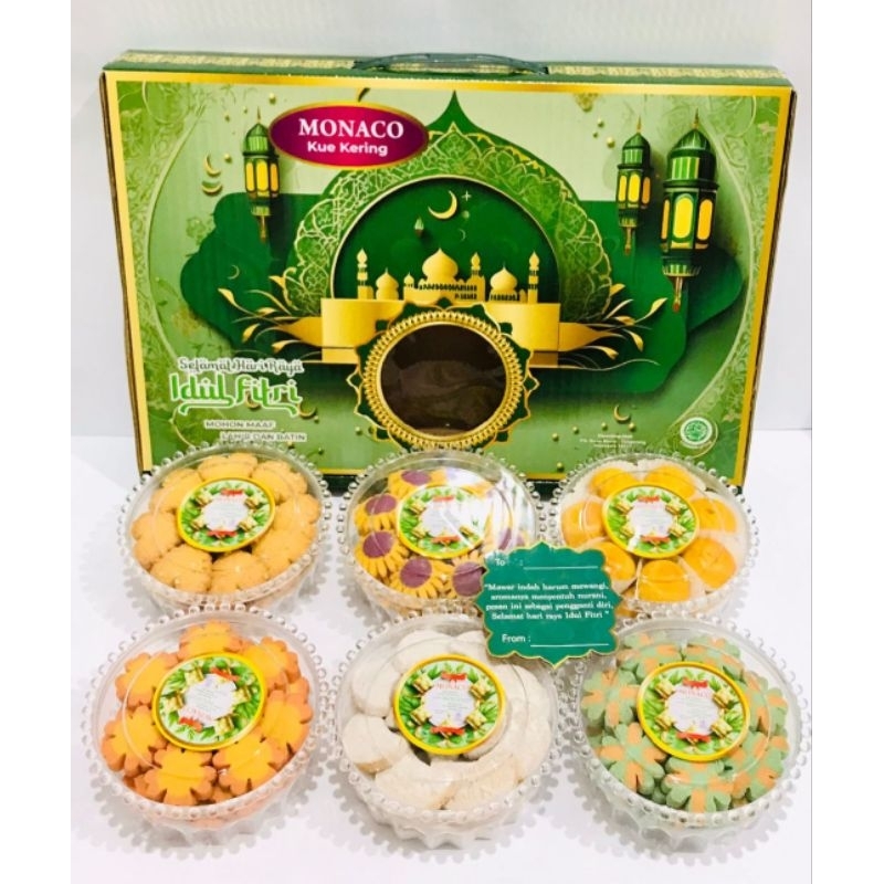 Jual Kue Paket Lebaran MONACO isi 6 Toples | Shopee Indonesia