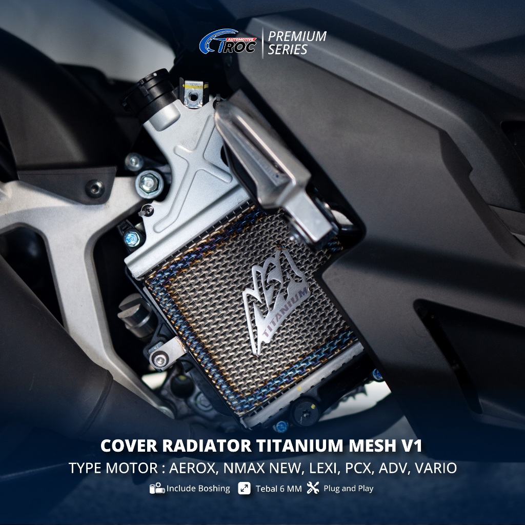 Jual CIROC TITANIUM PREMIUM SERIES COVER RADIATOR TITANIUM VARIO, PCX ...