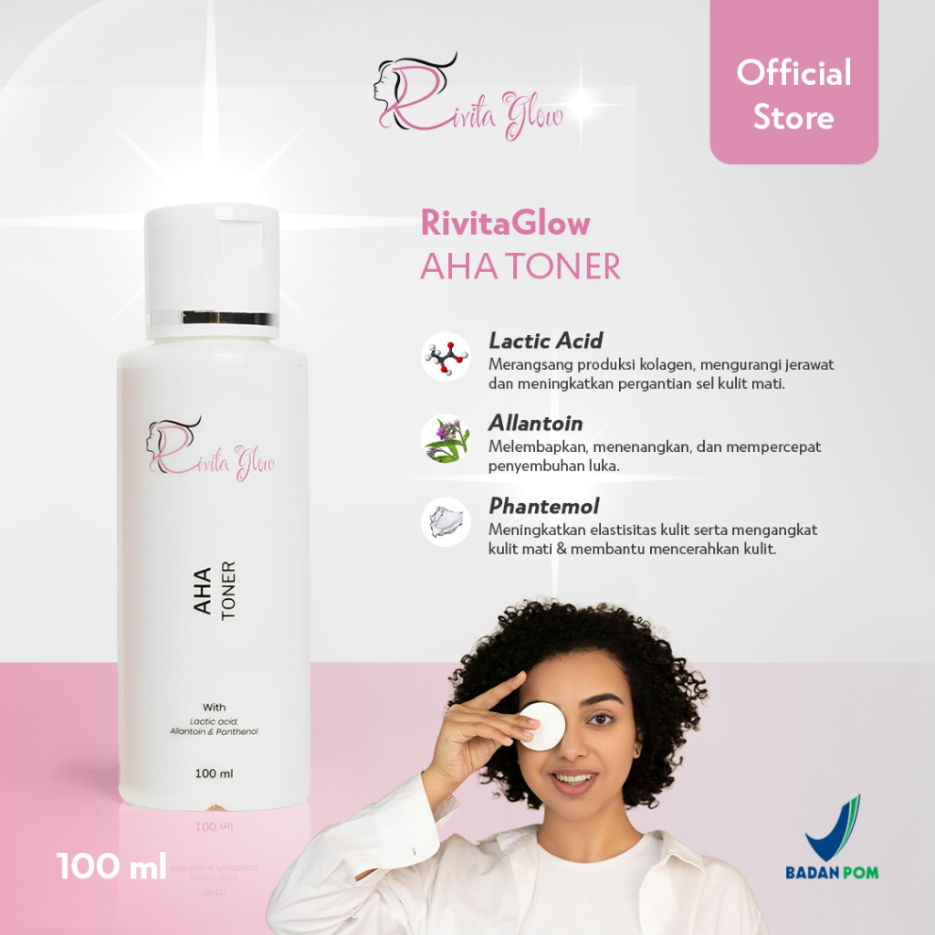 Jual RivitaGlow Toner AHA | Acne Toner - membersihkan pori-pori, dan ...