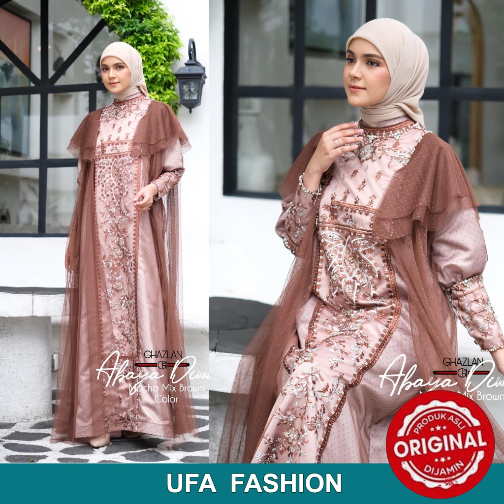 Jual GHAZLAN DIWANI Dress Pesta Mewah Elegan, Baju lebaran Pesta ...