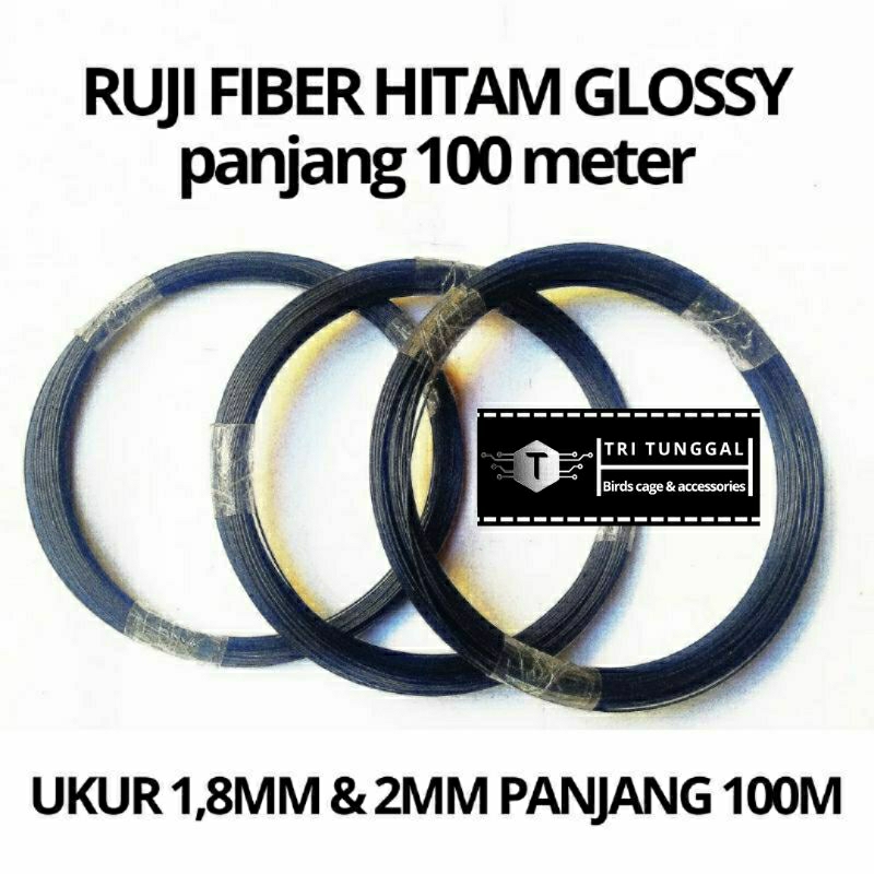 Jual jeruji ruji fiber 1,8mm&2mm 100meter ruji fiber glossy ruji ...