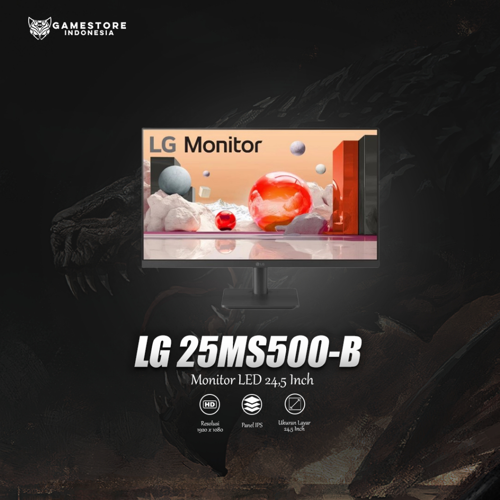 Jual Monitor LG LED IPS 25MS500-B - Full HD 25" Inch 100Hz | Shopee ...
