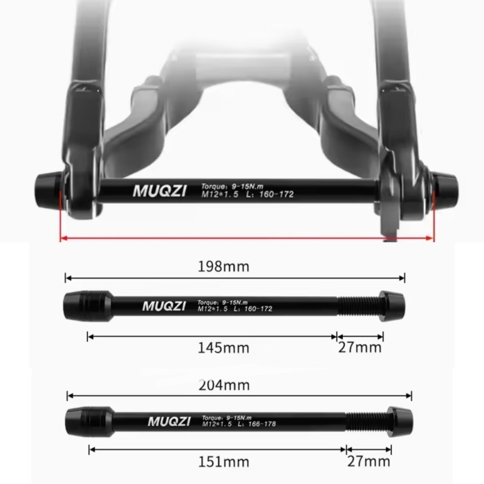 Jual Muqzi AS Mur Nutt TA Thru Axle Frame Sepeda 12x142 Boost 12x148mm AS TA Sepeda | Shopee ...