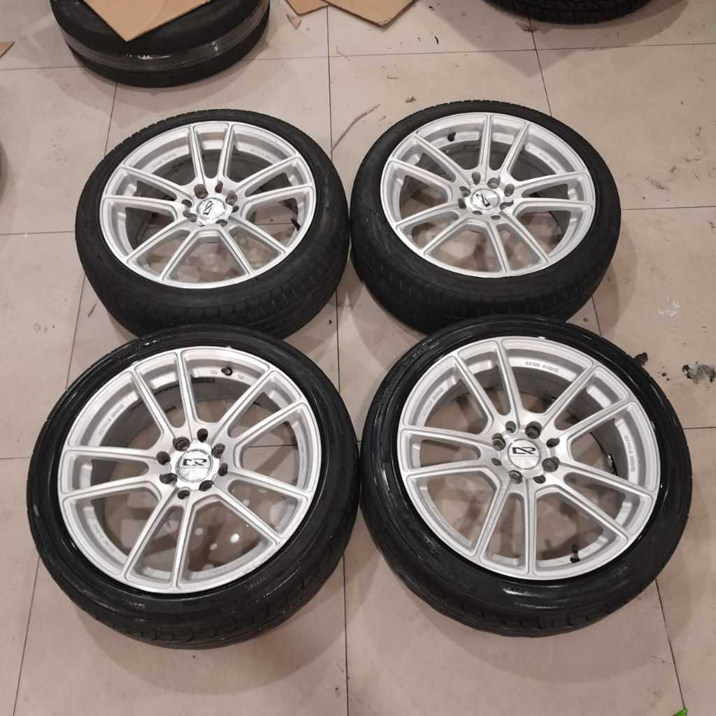 Jual Velg Mobil Bekas Murah Racing Evolution Ring 17 Lebar 7 Et 40 Pcd 8x100/114,3 Plus Ban ...