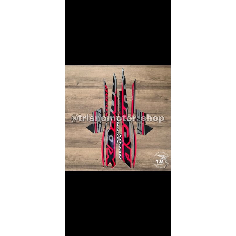 Jual Striping Yamaha Aerox 155 2022 2023 hitam Lis merah striker list ...
